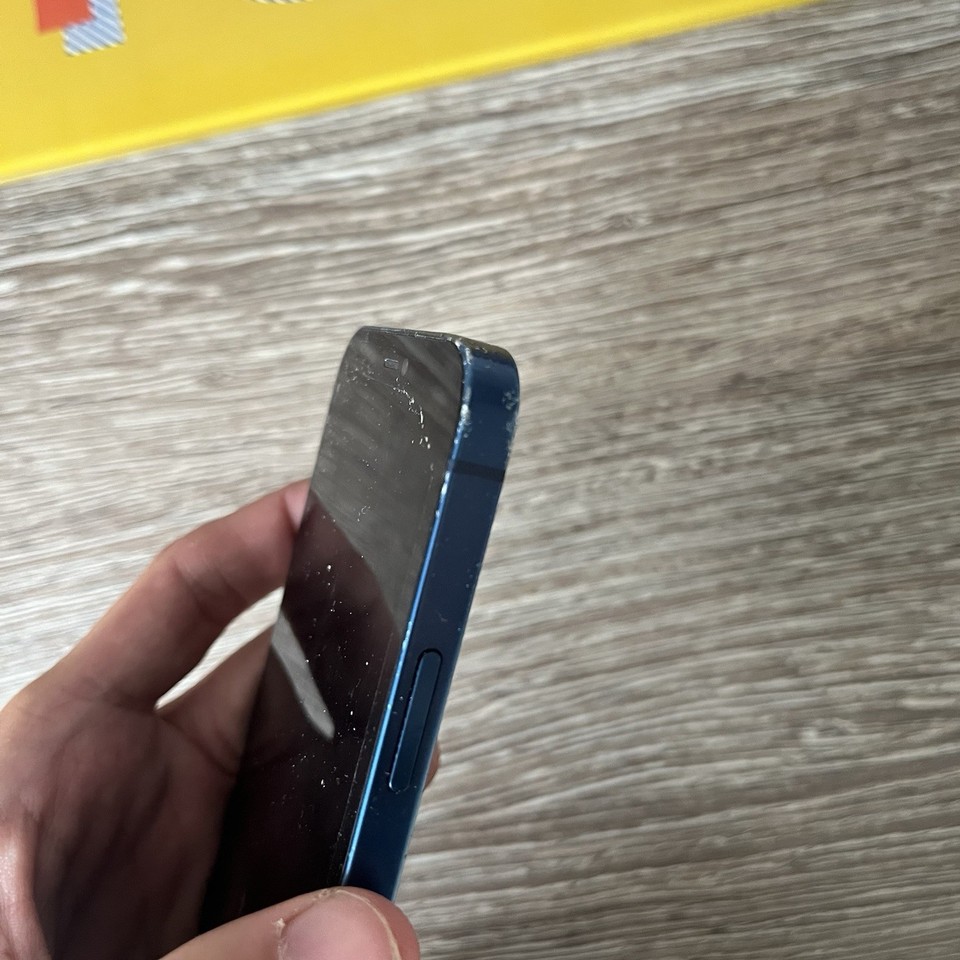 Iphone 12 Navy Blue. Working Cracked | eBay