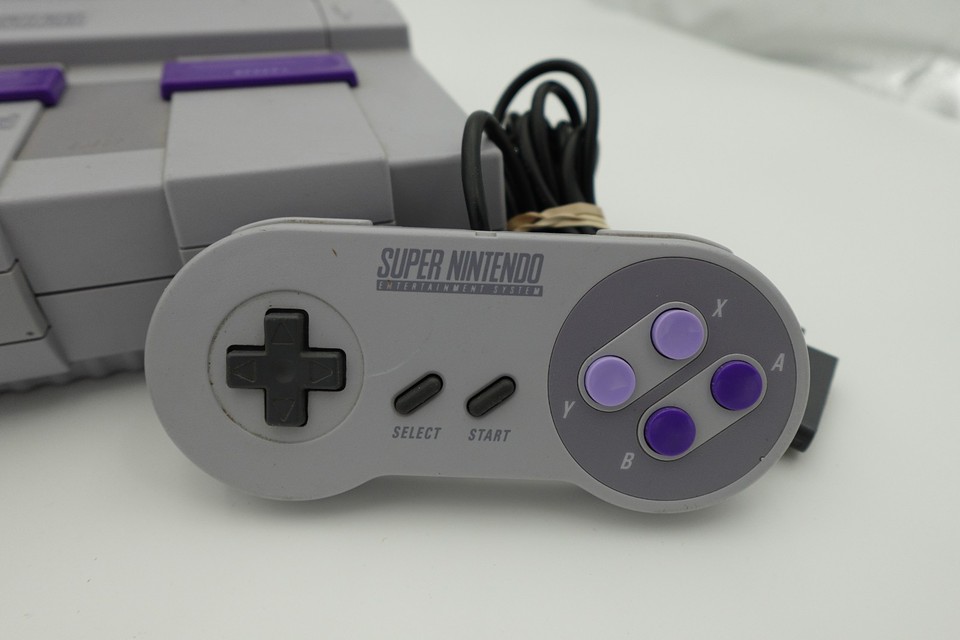 Super Nintendo Console SNES W/ Controller & Cables-Tested & Works | eBay
