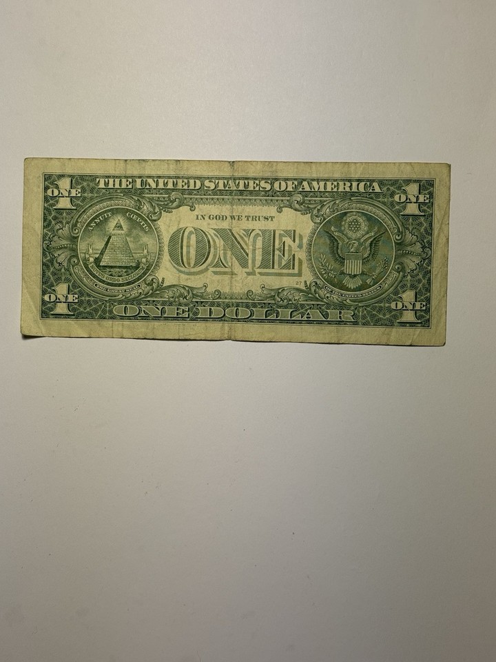 Four In A Row 4s One Dollar Bill $1 Fancy Serial Number L50064444B ...