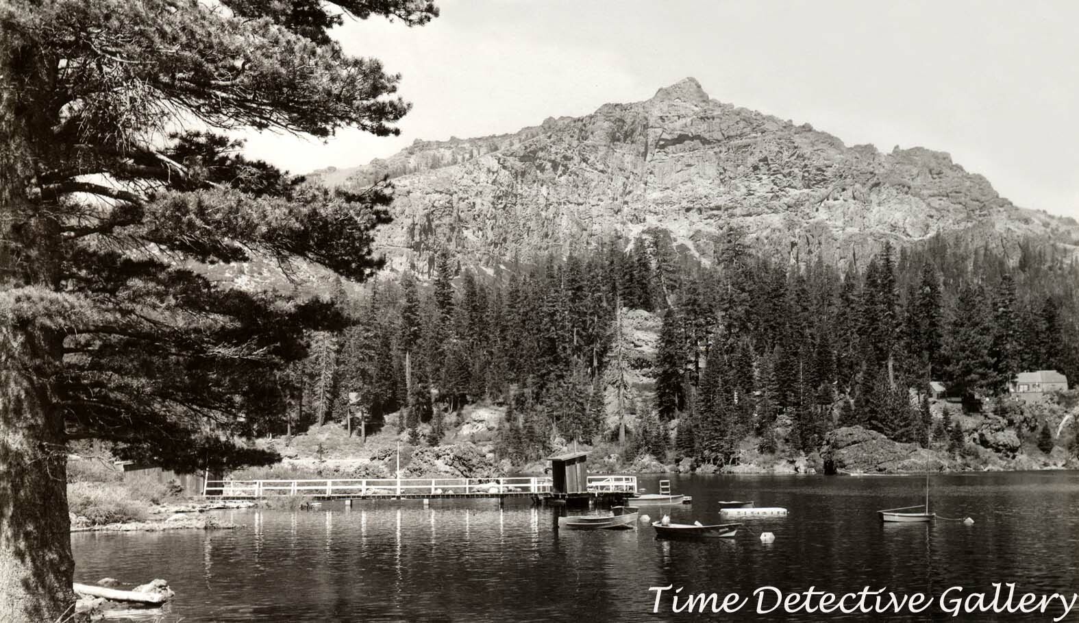 Boat Dock on Silver Lake, Amador County, Calif. - 1920s - Vintage Photo ...