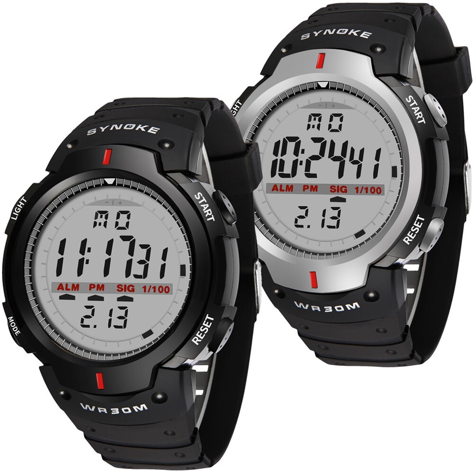 Waterproof Digital Sports Watch Military Tactical LED Backlight ...