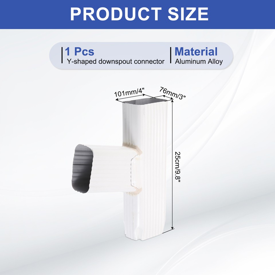 Downspout Gutter Y Shape Connector 3x4 Square Diverter Y Connector ...