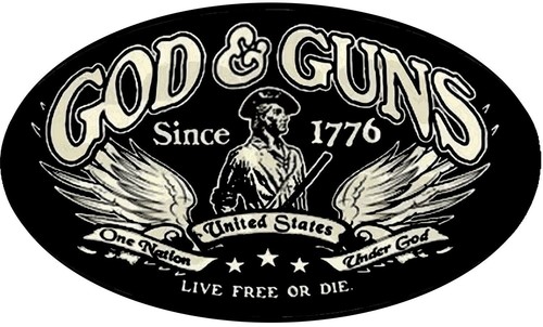 God and Guns Sticker Decal trump 2a ccw 2nd amendment pro life ...