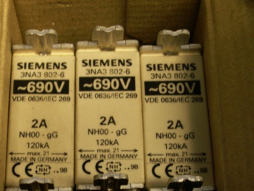 Siemens Fuses 3NA3 802-6 | eBay