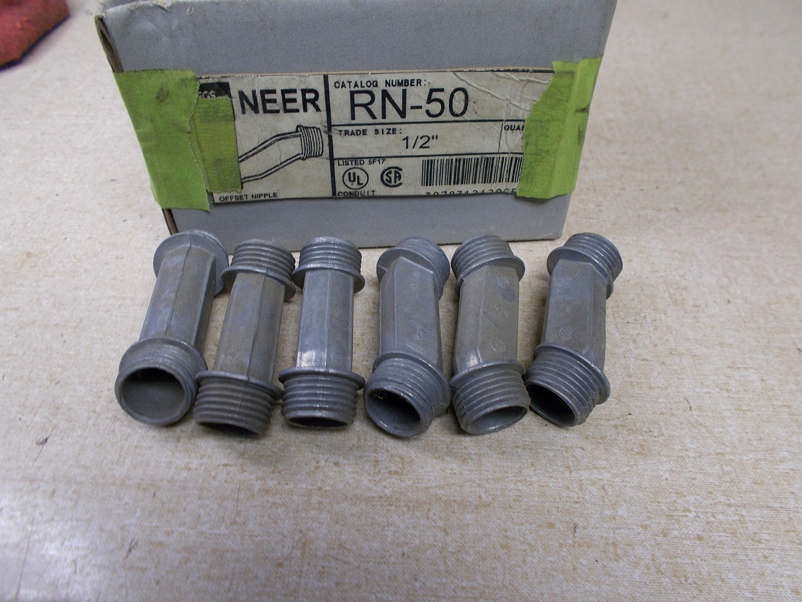 NEW Neer RN-50 1/2" Offset Connectors, Lot of 6 *FREE SHIPPING* | eBay