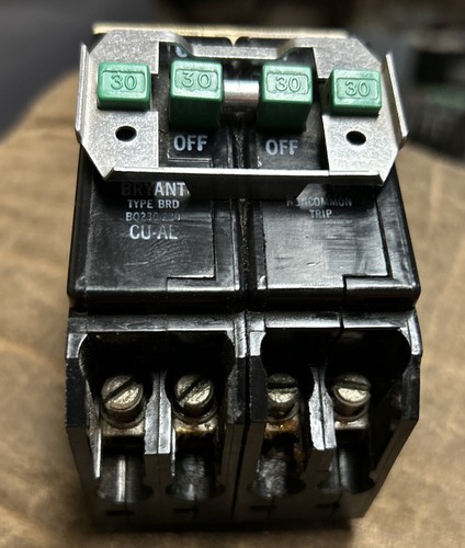 Bryant Type Brd BQ230230 4Pole Quad 4 Pole 30 Amp Circuit Breaker | eBay