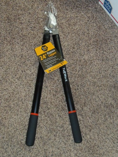 Tuff Work 24" Bypass Lopper 1" Cutting Capacity Lightweight Handle Ship ...