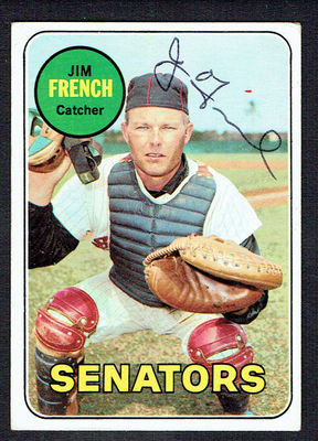 Jim French #199 signed autograph auto 1969 Topps Baseball Trading Card ...