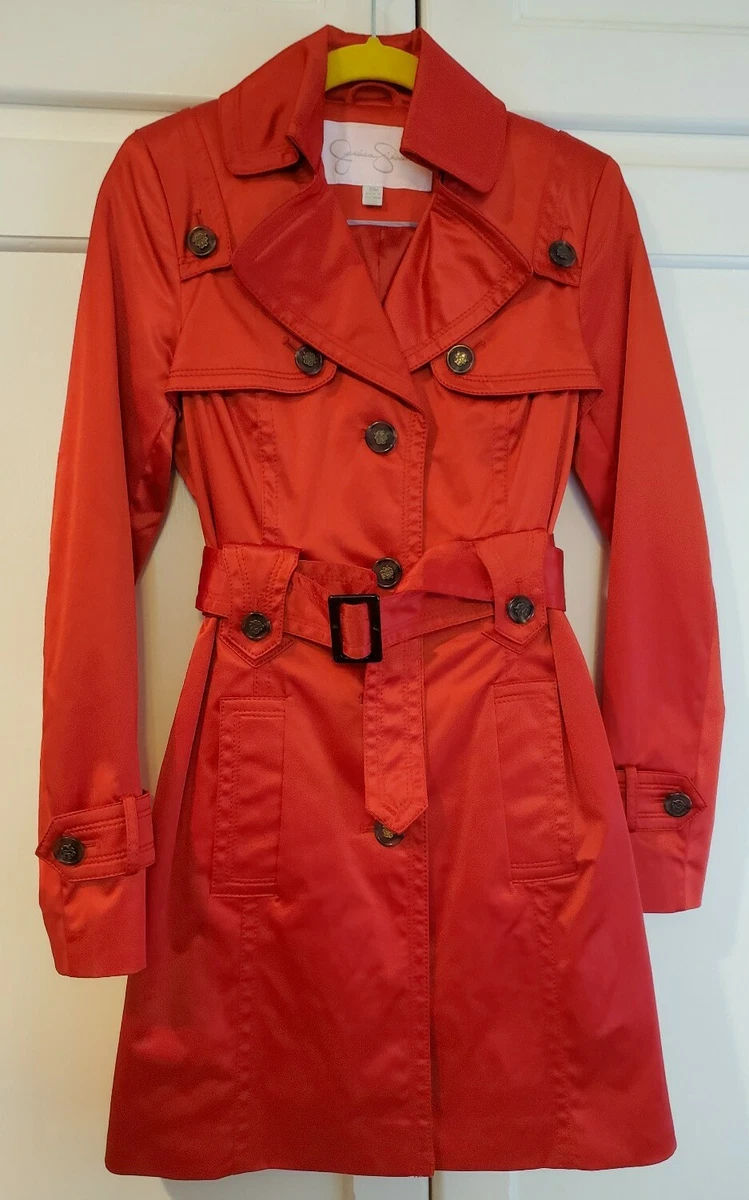 Jessica Simpson Satin Trench Coat