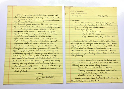 Cmdr Sy E. Mendenhall Letter w/ Auto - WW2 Naval Aviator | eBay