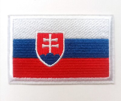 slovakia flag patch slovak emblem czech travel embroidered iron-on 3096 ...