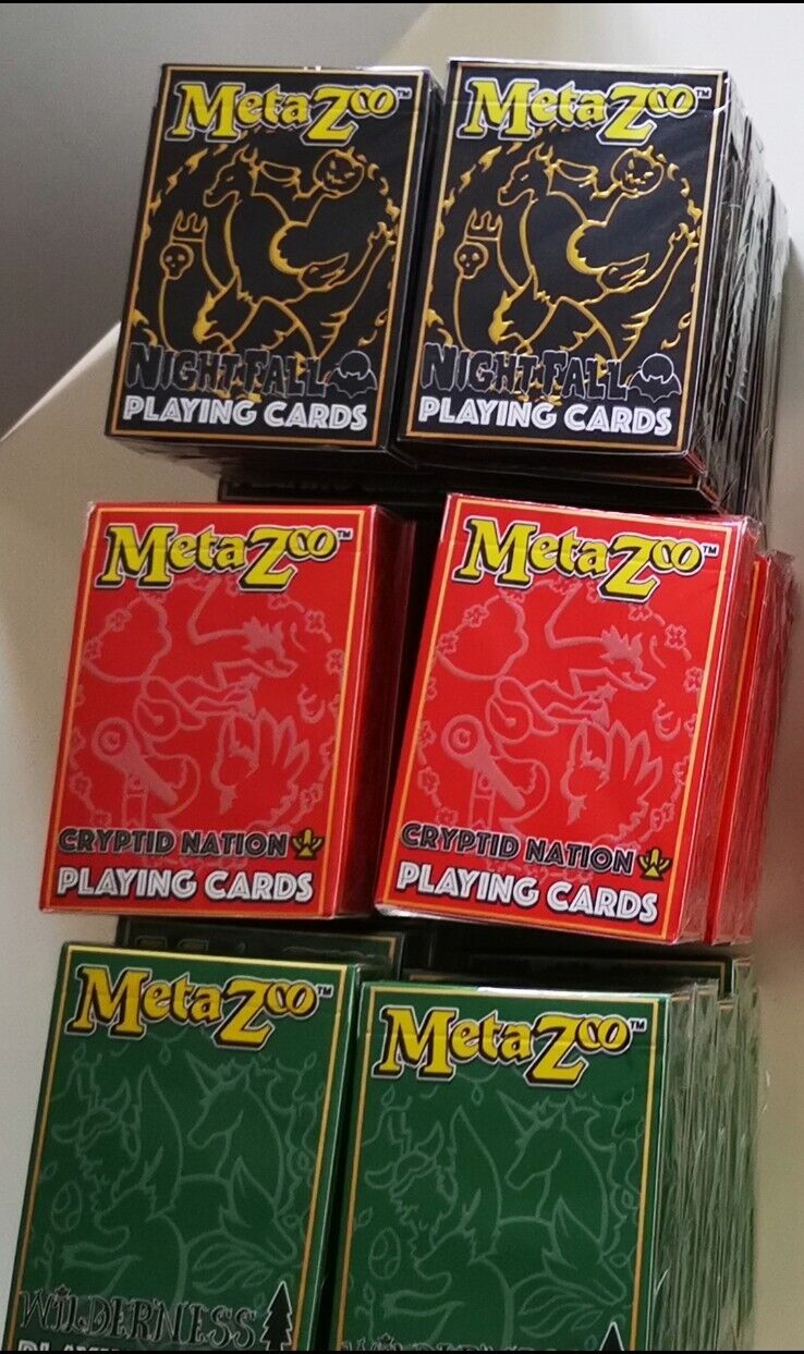 Metazoo Kickstarter USPCC WPT Sealed Playing Card Deck Cryptid Nation ...