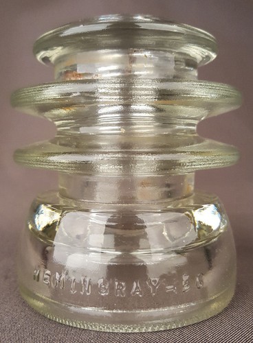 Clear Insulator-Hemingray 56,-Te 23-49-Telegraph-Telephone-USA-Antique ...