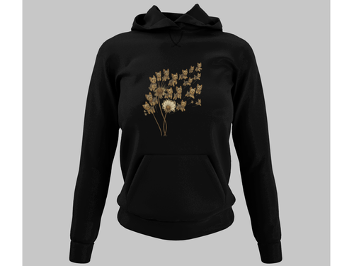 Yorkie Dandelion Hoodie Cute Yorkshire Terrier Flowers Retro Sketch Dog ...