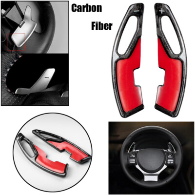 Black Carbon Fiber Steering Wheel Shifter Paddle For Lexus RX GS250 ES ...
