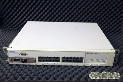 Nortel Baystack 350-24T with 400-2FX MDA Module and Rack Mount Brackets ...