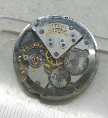 USED TITONI ETA-2409 HAND-WINDING WATCH MOVEMENT (BALANCE OK) FOR PARTS ...