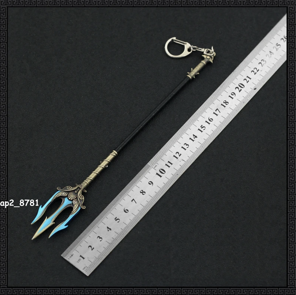 1/12 8.66'' Metal Trident Miniature Spear Halberd For Poseidon 6 ...