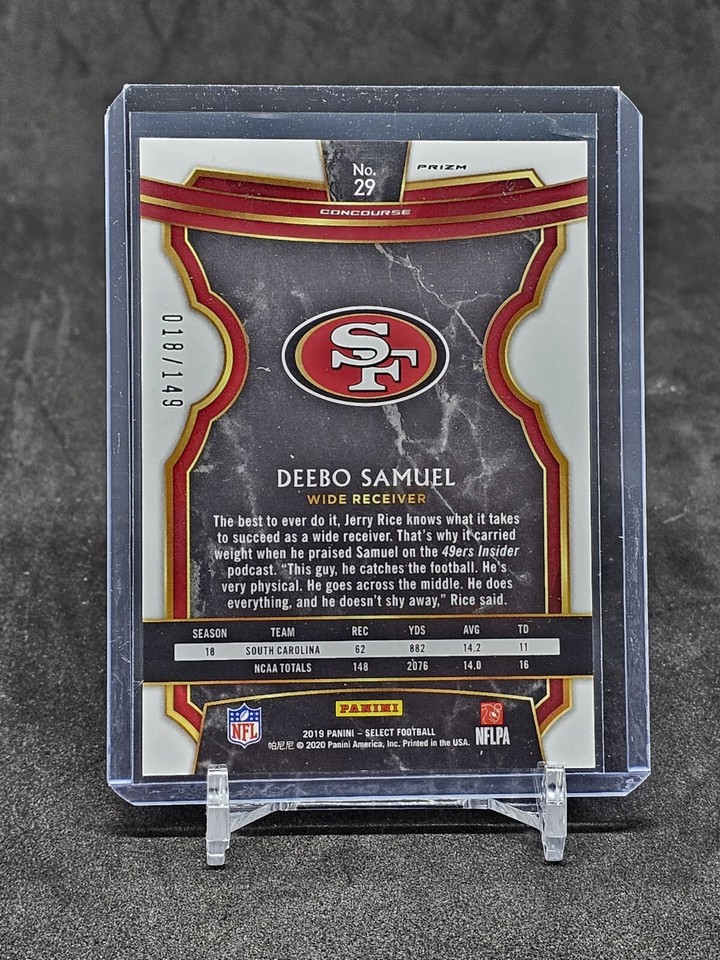 Deebo Samuel 2019 Panini Select Concourse Red Prizm Rookie RC # /149 | eBay