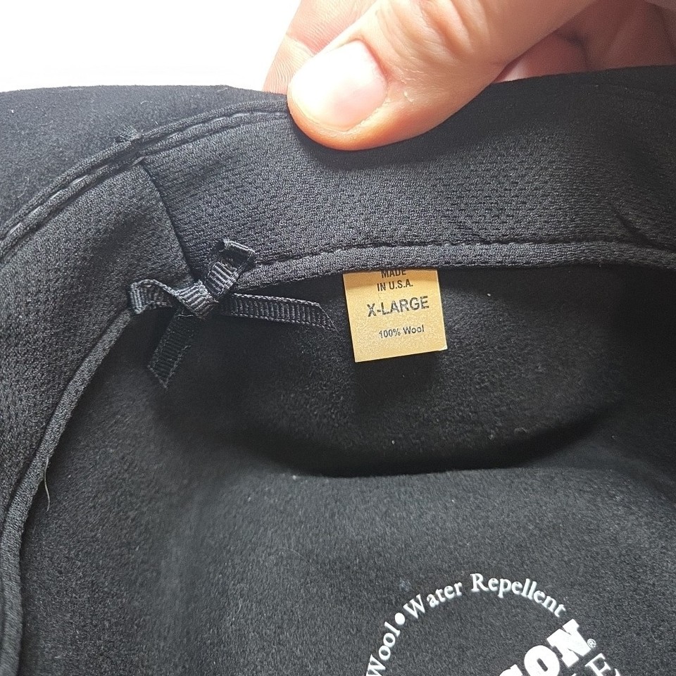 Stetson Black Hawk Crushable Felt Gambler Western Hat XL Made In The ...