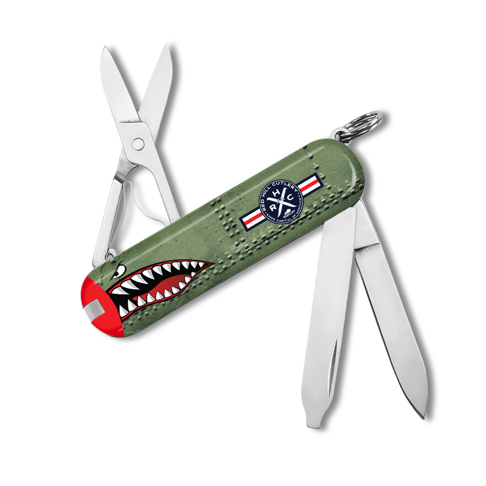 VICTORINOX SWISS ARMY KNIVES SHARK MOUTH MILITARY FIGHTER JET CLASSIC ...