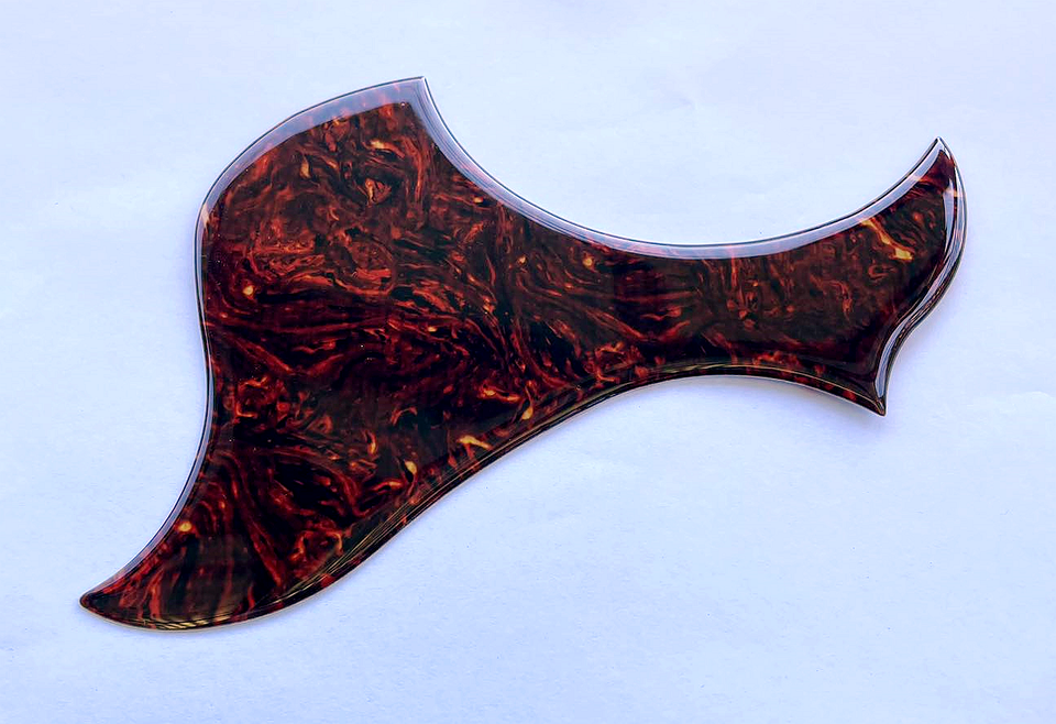Genuine Celluloid Acoustic Guitar Pickguard Tortoise Shell Adhesive ...