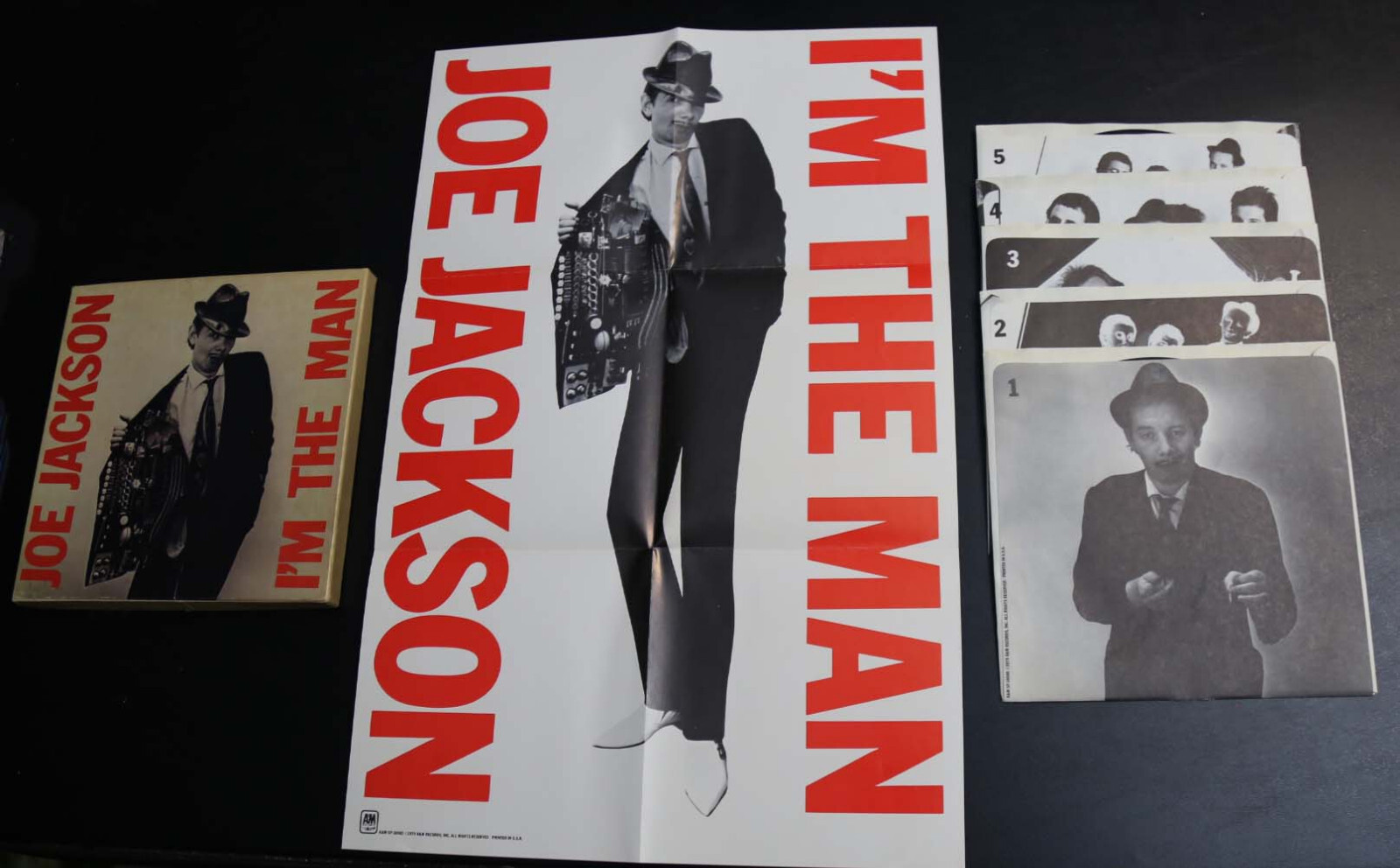 JOE JACKSON I'M THE MAN 1979 USA WITH POSTER PICTURE SLEEVES ALL 5 ...