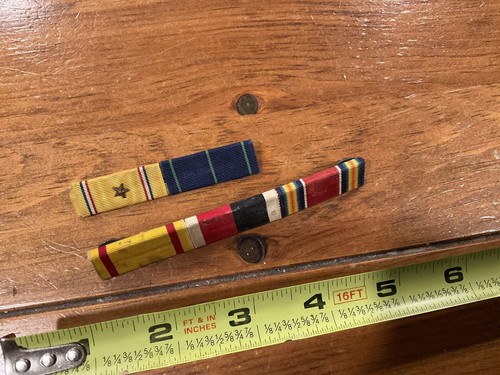 ORIGINAL WWII USN WIDE RIBBON BAR SET PTO 7 | eBay