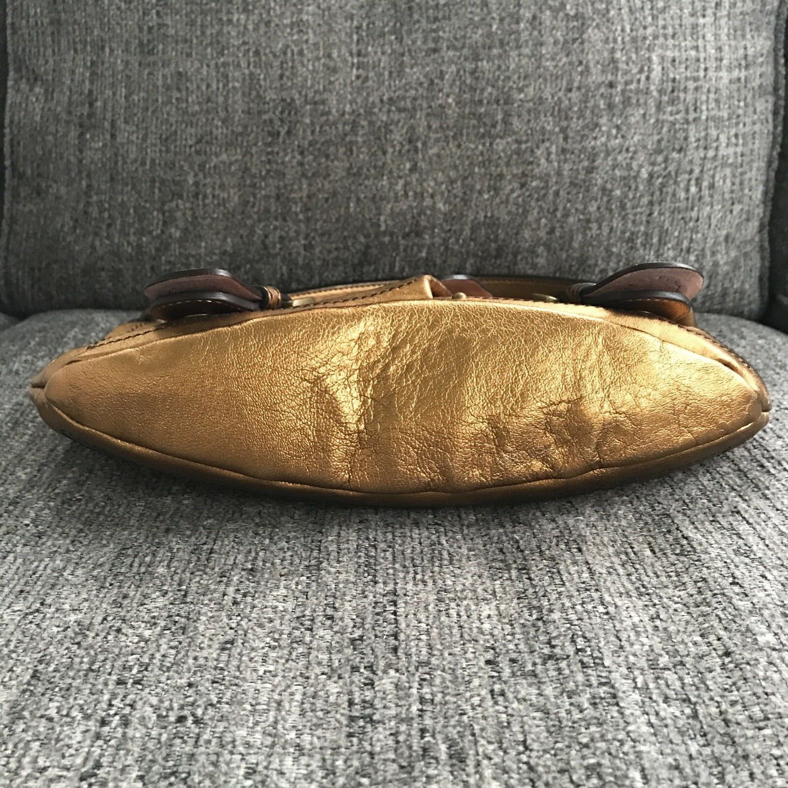 Loyd Maish Gold Leather Bag Purse Buckles | eBay