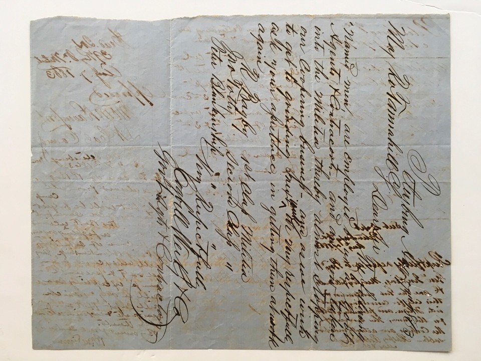 ANTIQUE CIVIL WAR CONFEDERATE DOCUMENT PETERSBURG VA BUSINESS LEGAL LAW ...