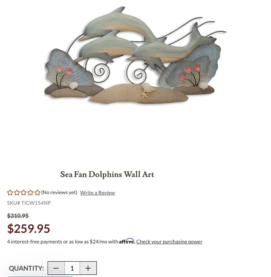 Sea Fan Dolphin’s Wall Art | eBay