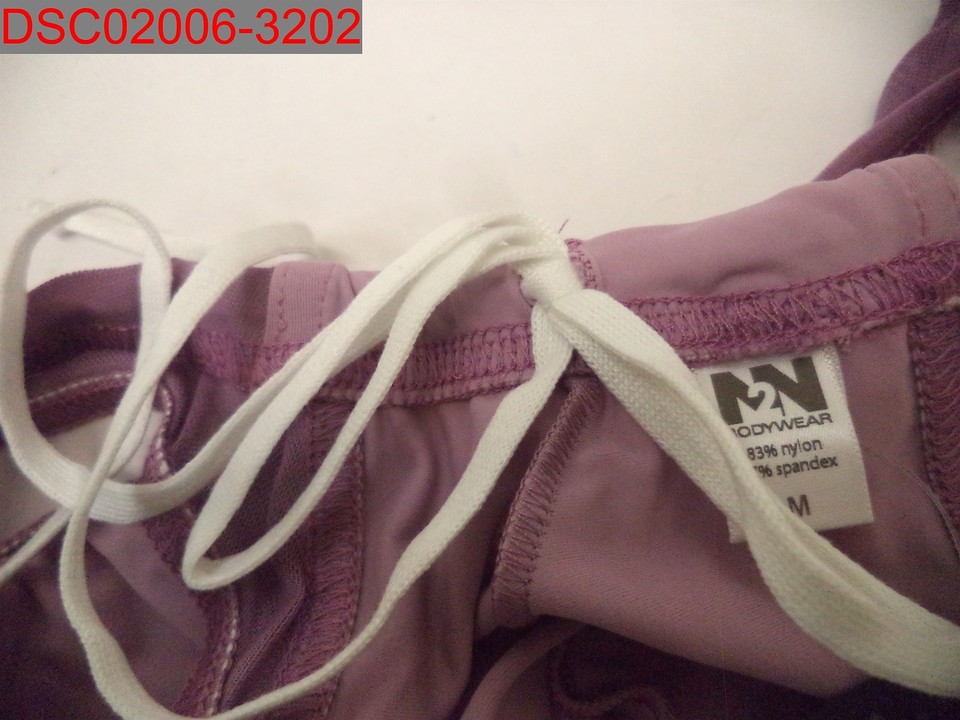 N2N Bodywear Men's Lilac Nitro X Mesh Bikini Brief Swimwear, Size M ...