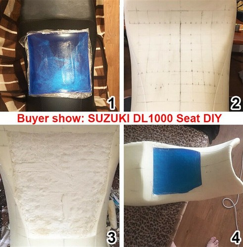 1cm Thickness Polyurethane Elastic Fiber Gel Pad Motorcycle Seat ...