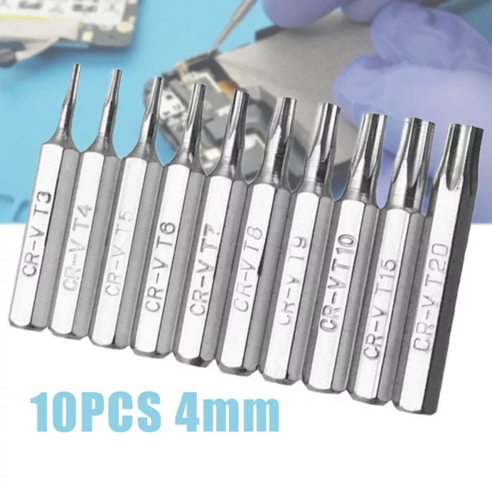 10pc 4mm Small Batch micro Torx Screwdriver Bits Mobile Cell Phone ...