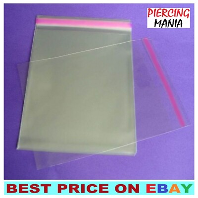 A2 A3 A4 Clear Self Seal Plastic Poly Cello Gift Bag Extra Large ...