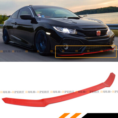 FOR 2017-2021 CIVIC HATCHBACK & Si GLOSSY RED HFP STYLE FRONT BUMPER ...