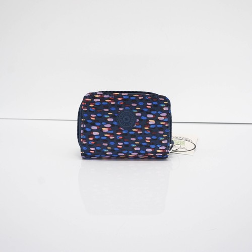 Kipling Tops Mini Wallet Zip Snap Card Case KI0809 Polyester Party Dots ...