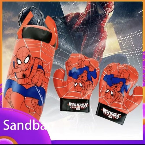 Marvel Avengers Spiderman Boxing Bag Gloves Punching Set Suitable Up To ...