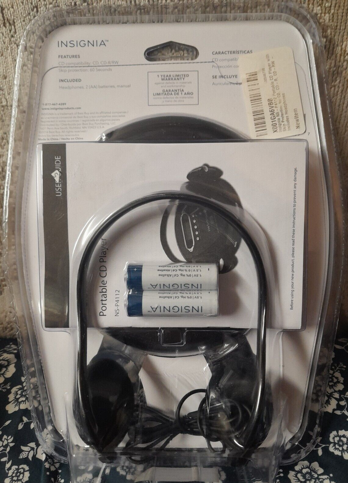Insignia Portable CD Player NS-P4112 Anti Shock Protection Brand New | eBay