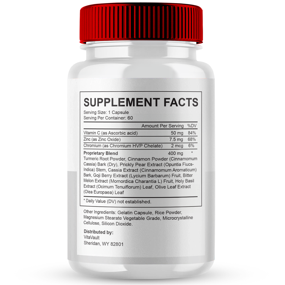 (5 Pack) Gluco Extend Capsules - Blood Sugar Pills Support Healthy ...