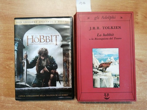 Tolkien - The Hobbit Book Adelphi + 2 Dvd The Battle Of The Five Armies ...