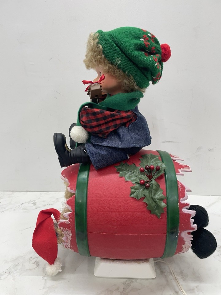 Vintage Santa’s Best Barrel O' Fun Undercover Kids Animated WORKING! | eBay