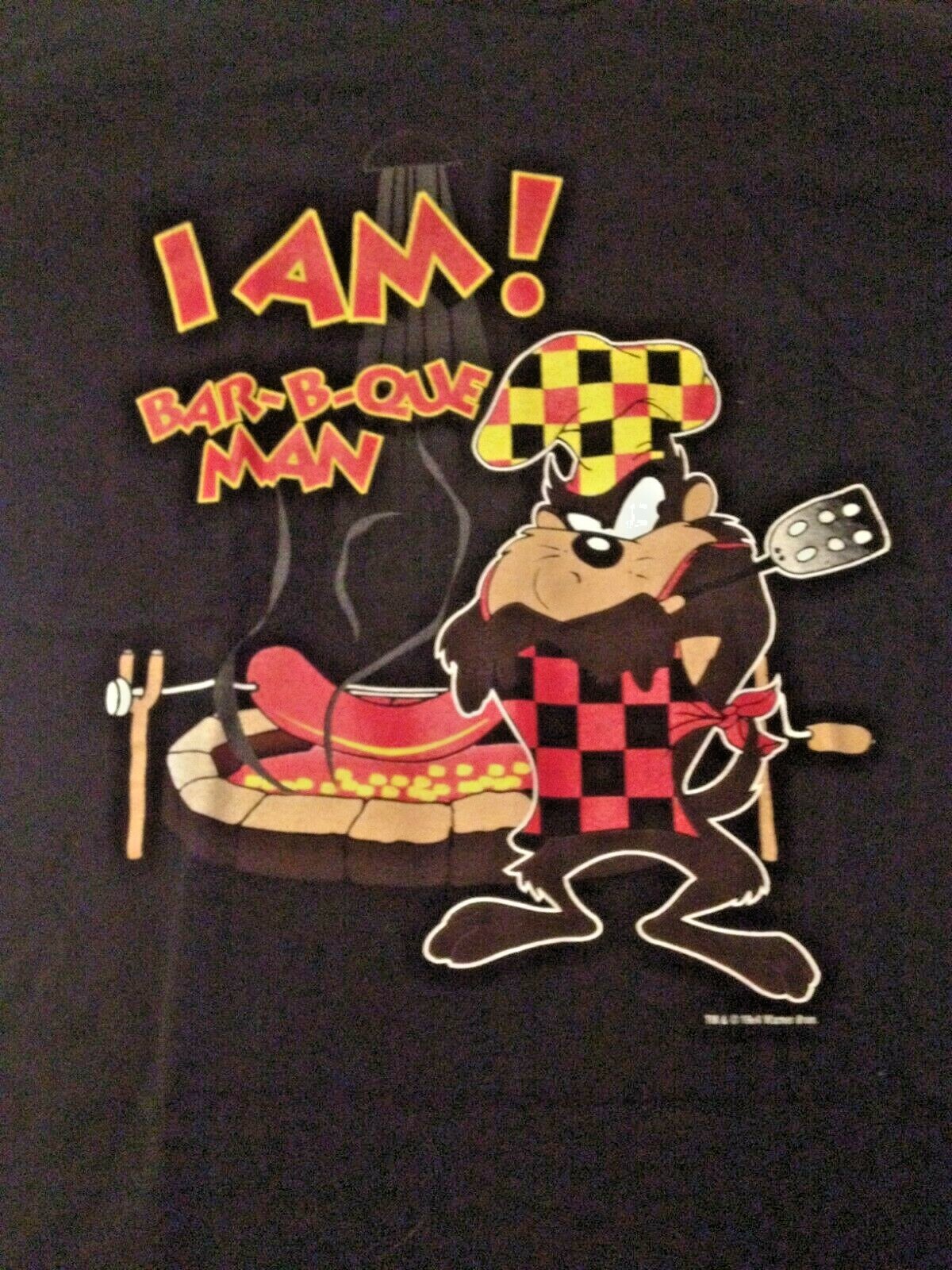 TAZ I Am Bar-B-Que Man Looney Tunes T-shirt VTG 1994-… - Gem