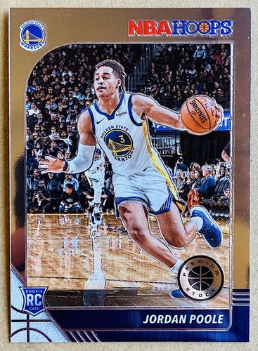 2019-20 PANINI NBA HOOPS PREMIUM STOCK JORDAN POOLE ROOKIE CARD RC #223 ...