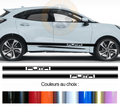 2 X BANDES BAS DE CAISSE POUR FORD PUMA 2020 DECO PORTIERE STICKER ...
