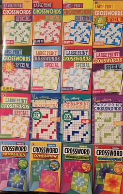 Large Print Crosswords Special by Kappa 16 books assorted Crossword ...