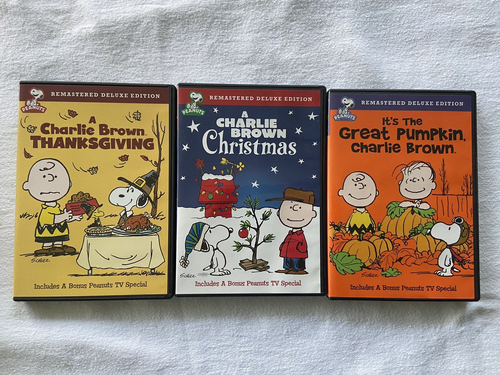 Peanuts Holiday Collection (DVD, 3-Disc Set, Deluxe ) Charlie Brown ...