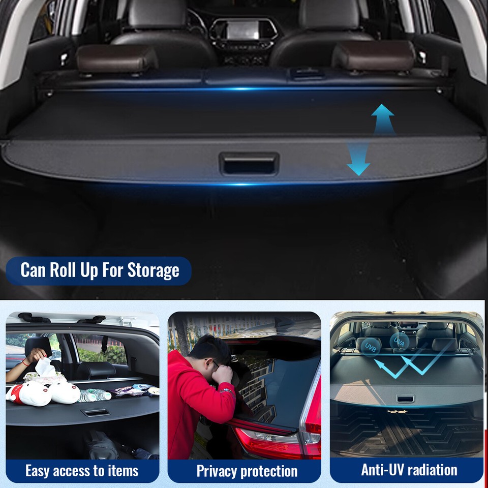 Retractable Cargo Cover Rear Trunk Privacy Shade For 18-24 Jeep ...