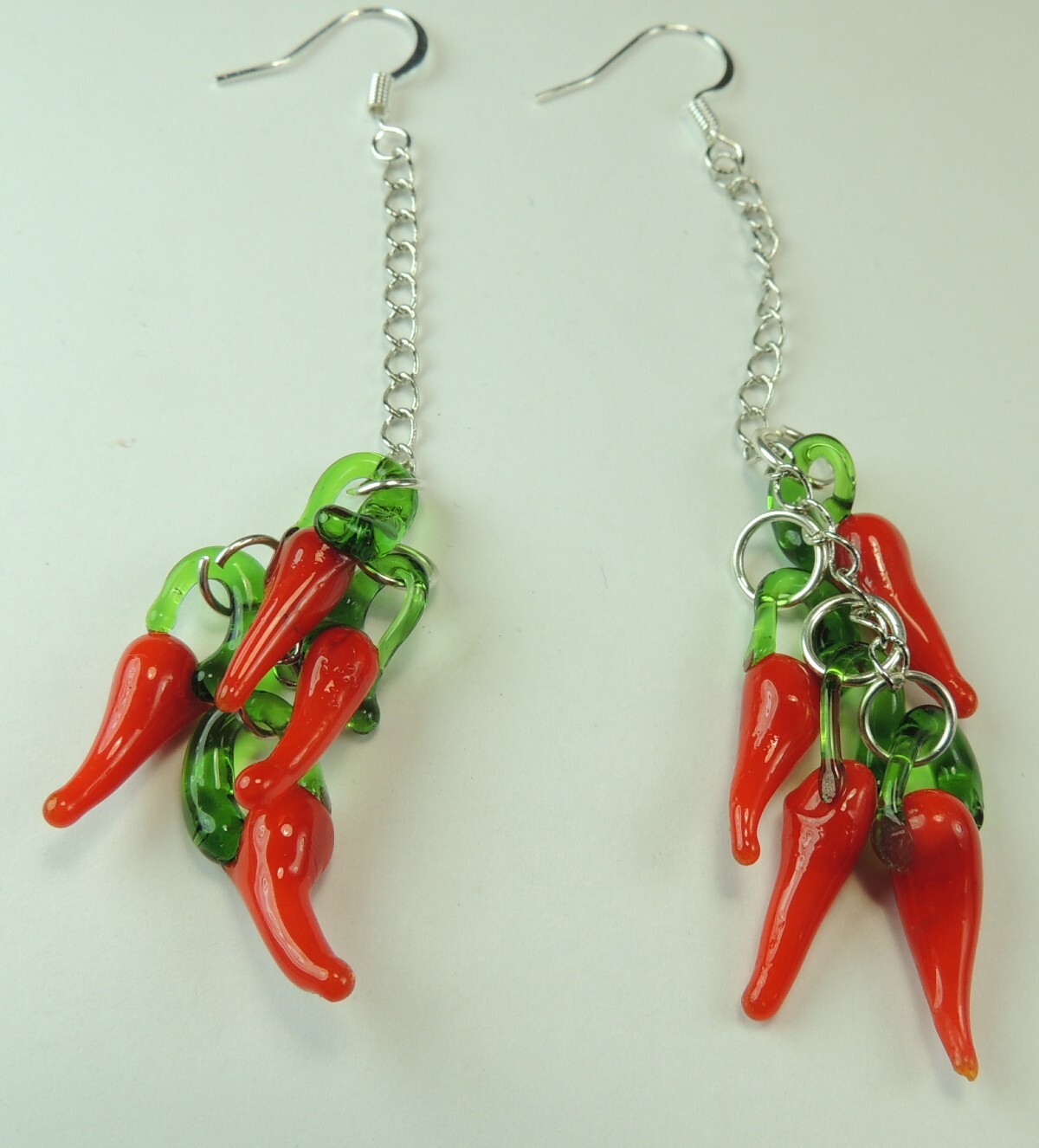 Red Peppers Lampwork earrings Earrings Handmade | eBay