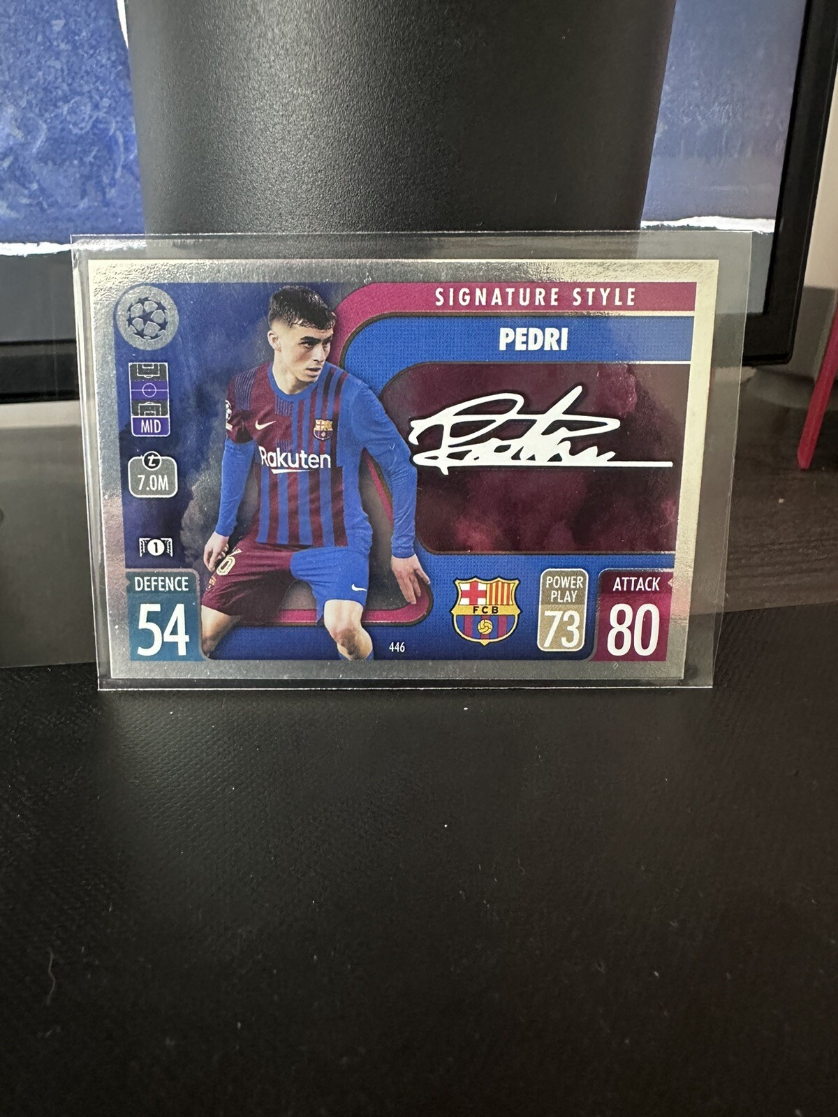 2021-22 Topps Match Attax UEFA Champions League Signature Style Pedri ...